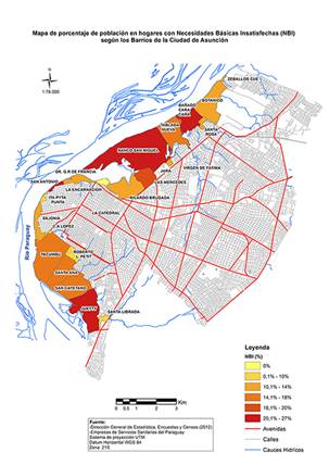 Urbanización popular en la ciudad de Asunción, Paraguay 1