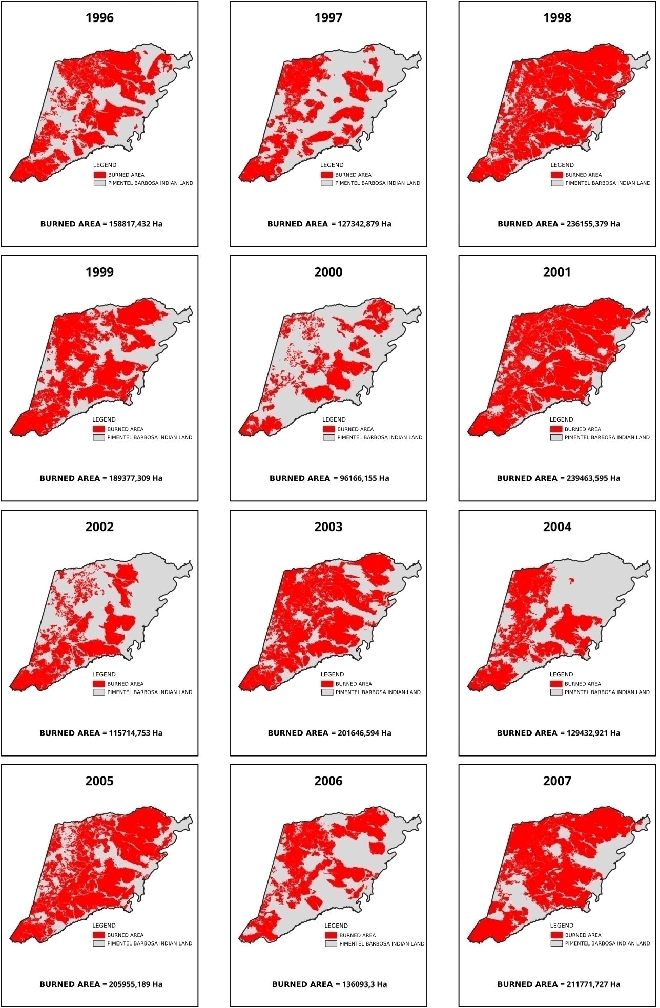 FIRE REGIME IN THE INDIGENOUS LAND