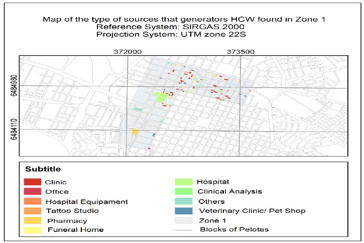 Mapping of healthcare waste generating sources through the use of GIS
