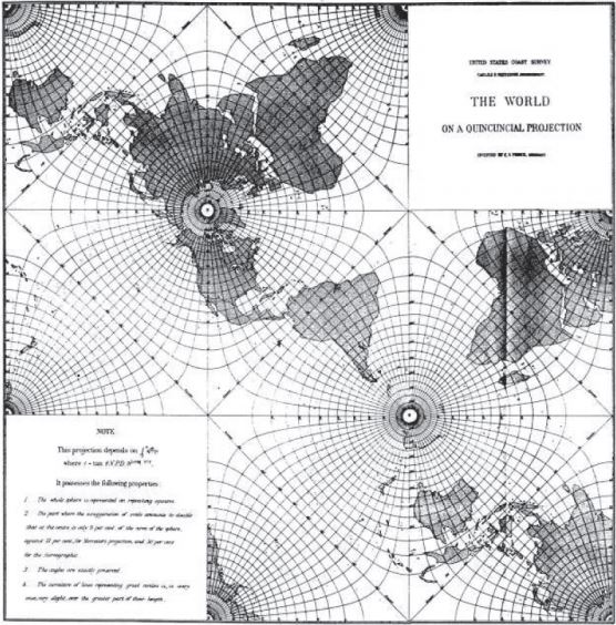 Peirce quincuncial projection