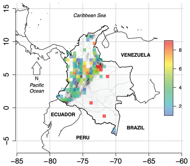 Geographical context of forgotten amphibians: Colombian “Data Deficient ...