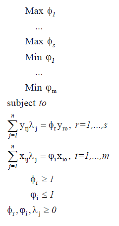 A multiobjective approach for non-discretionary variables in data envelopment analysis