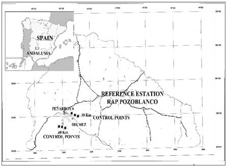 Active geodetic network: application in topography