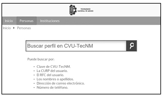 Búsqueda de Perfiles en CVU-TecNM con Diseño Orientado al Usuario
