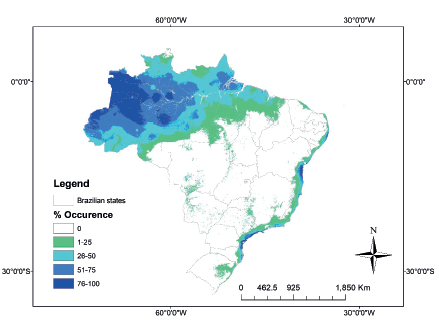 Zoning for edaphoclimatic aptitude of Bambusa vulgaris and ...