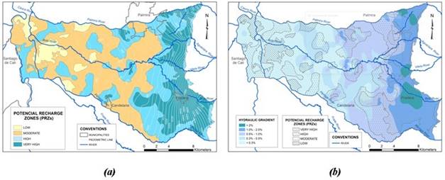 PRZ index for identifying potential areas of recharge in alluvial ...