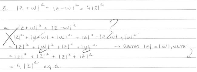 Erros em esquemas de demonstração com números complexos1