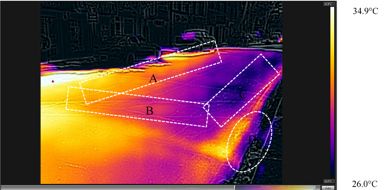 Time variability analysis for damage detection in flexible pavement ...