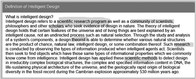 The evolution of intelligent design: between religion and science