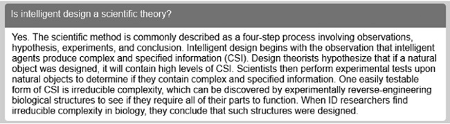 The evolution of intelligent design: between religion and science