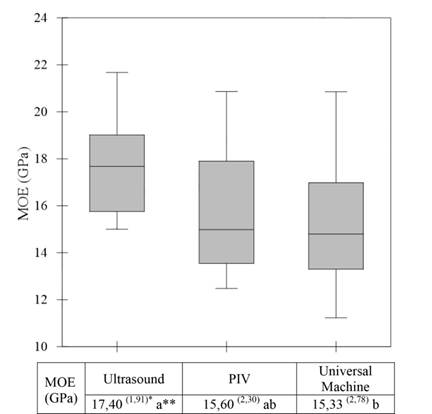 Particle image velocimetry technique and ultrasound method to obtain the modulus of elasticity ...