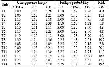 A Practical method for risk assessment in power transformer fleets