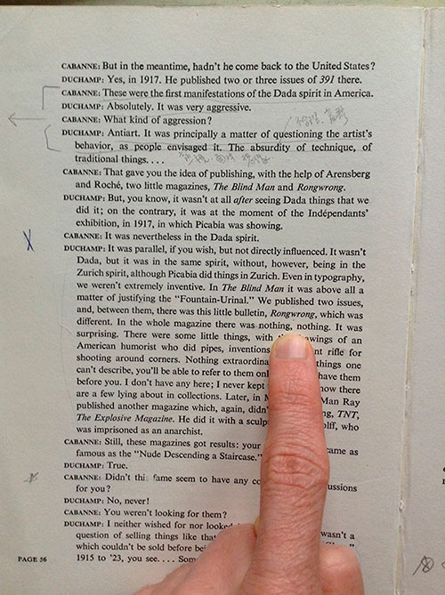 Marcel Duchamp: la escritura en reversa