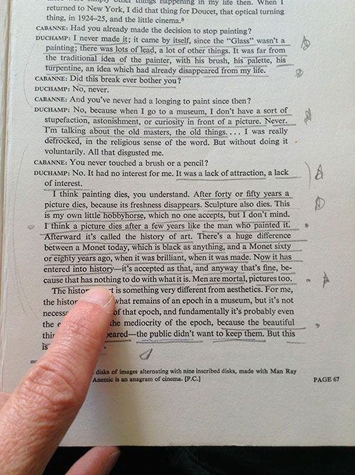 Marcel Duchamp: la escritura en reversa