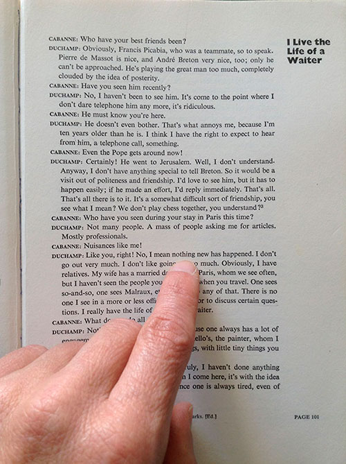 Marcel Duchamp: la escritura en reversa