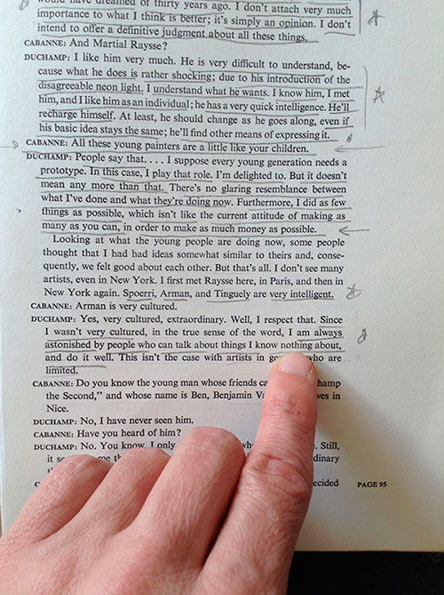 Marcel Duchamp: la escritura en reversa