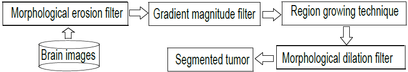 Automatic segmentation of a meningioma using a computational technique in magnetic resonance imaging