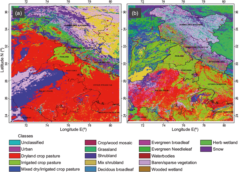 Impact of updating land surface data on micrometeorological weather simulations from the WRF model