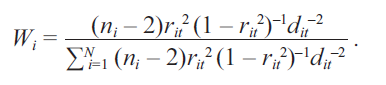 Analysis of a new spatial interpolation weighting method to estimate missing data applied to ...