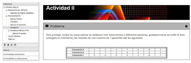 Virtual Learning Object (OAV) for Teaching and Learning Non-Parametric Statistical Methods