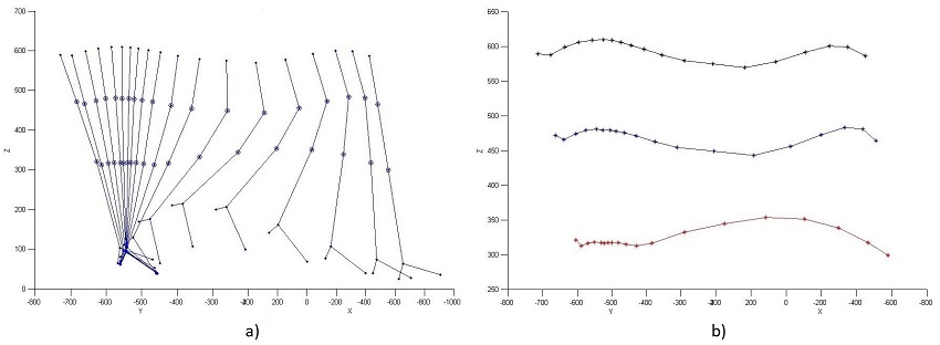 Analysis of the kinematic variation of human gait under different ...