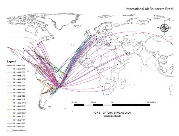 Contribution of international air transport at the entrance of COVID-19 ...