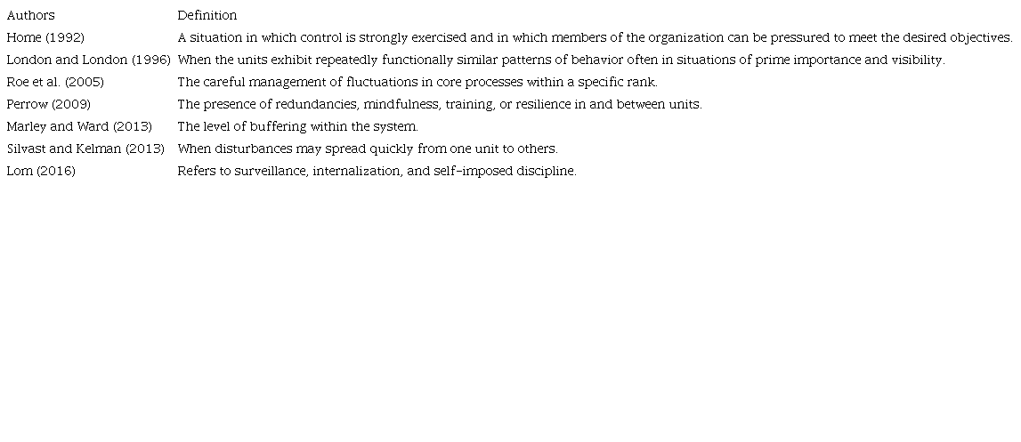 Organizational Couplings: A Literature Review