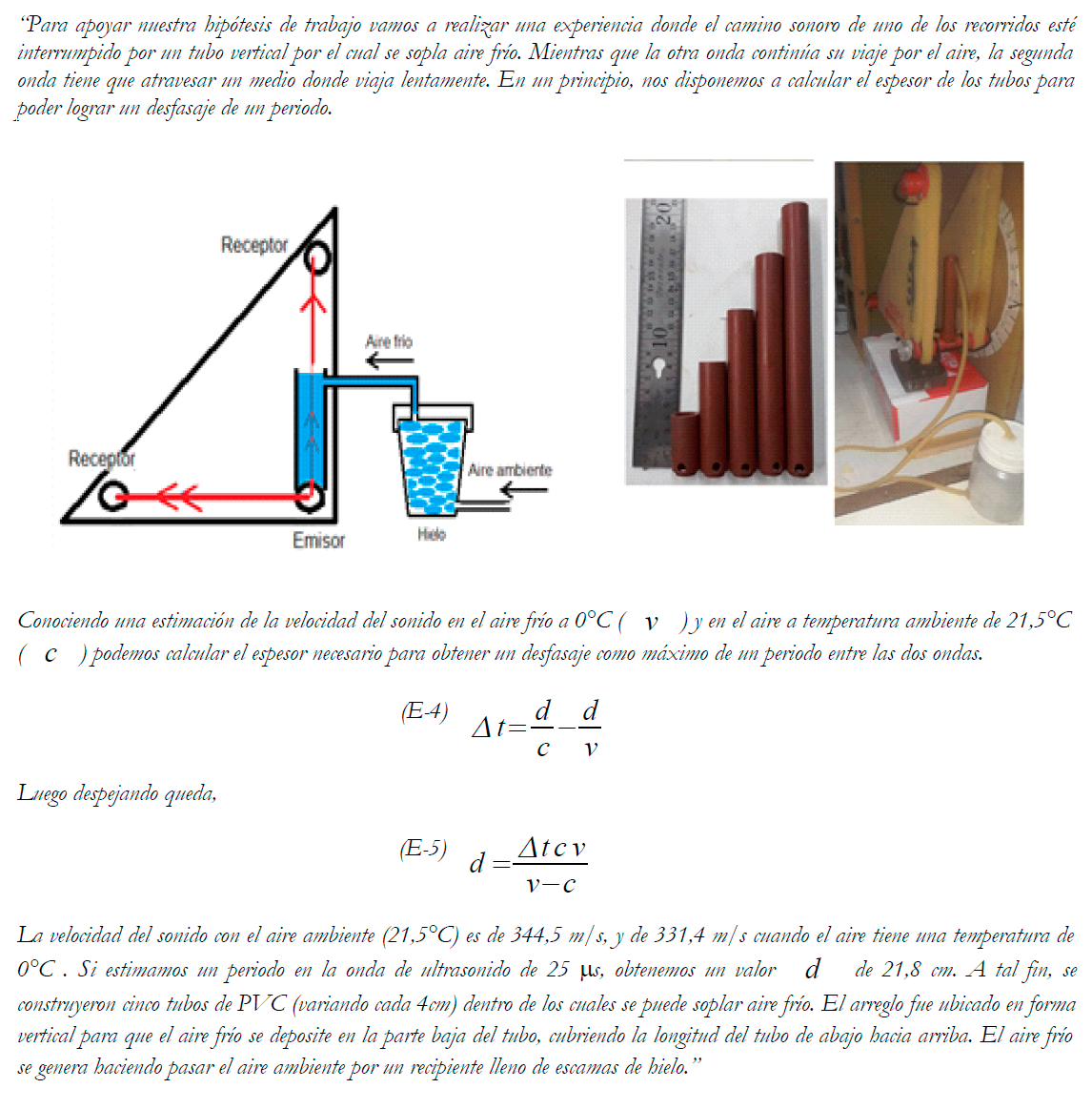 El experimento de Michelson y Morley en versión acústica, un trabajo de ...